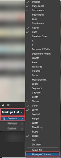 Creating & Managing Custom Columns in Bluebeam Revu