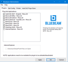 User Preferences & Admin Settings in Revu