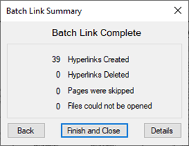 Batch Linking in Bluebeam Revu
