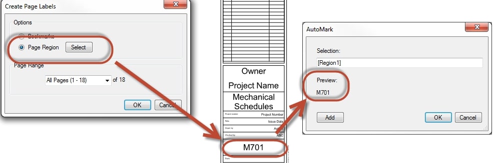 Using Bluebeam Page Label Tool