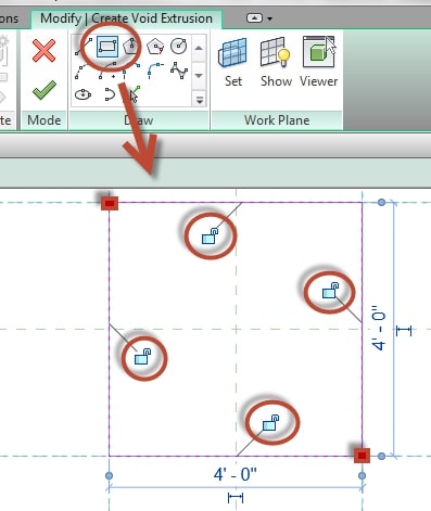 Revit Slab Depression Family