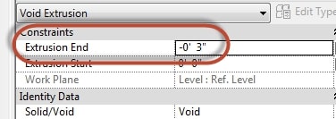 Revit Slab Depression Family
