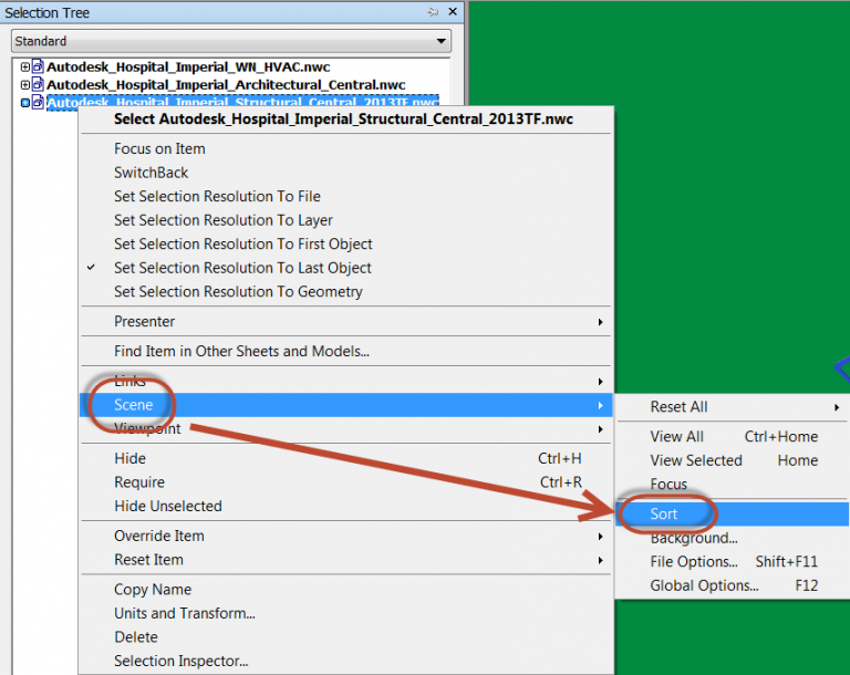 Sort/Group the Selection Tree in Navisworks
